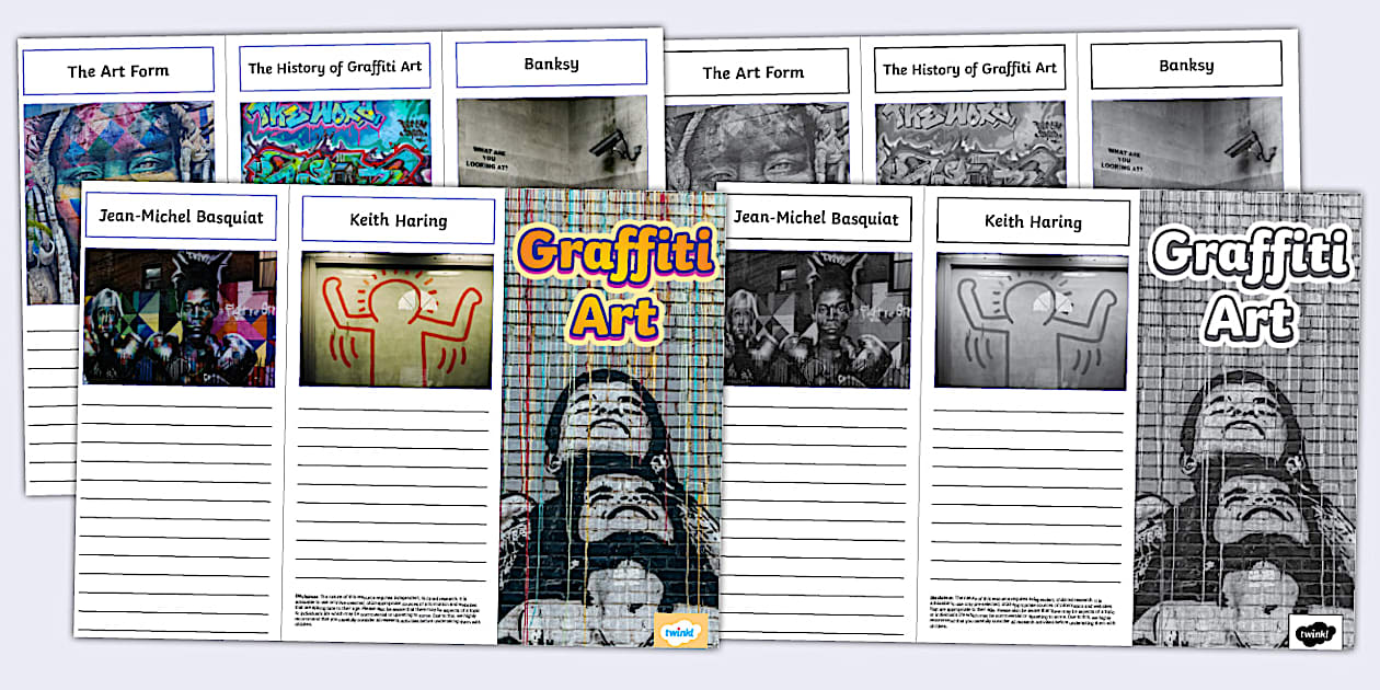 Graffiti Art Leaflet Template (teacher made) - Twinkl