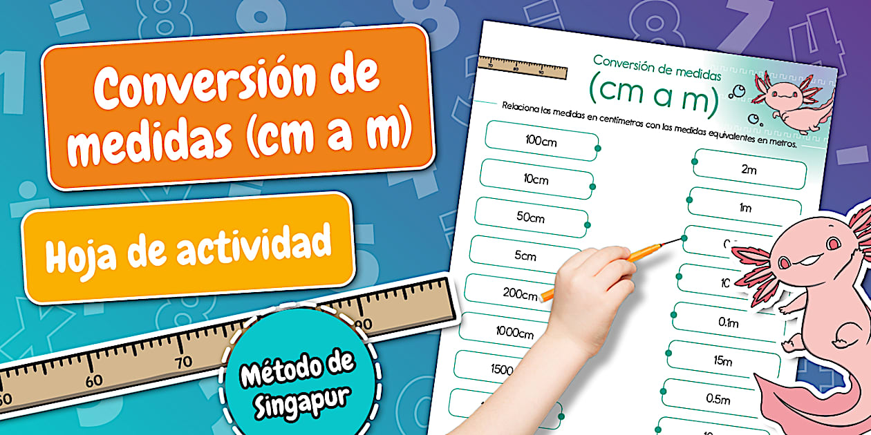 Centímetros a metros