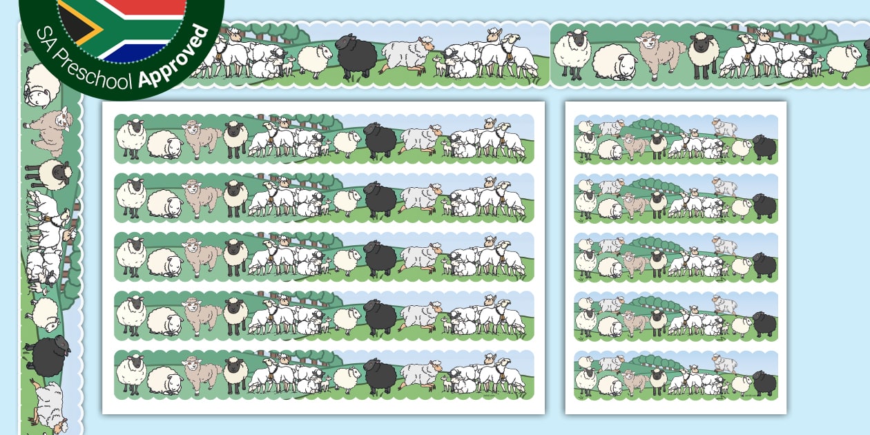 Sheep-Themed Display Borders (teacher made) - Twinkl