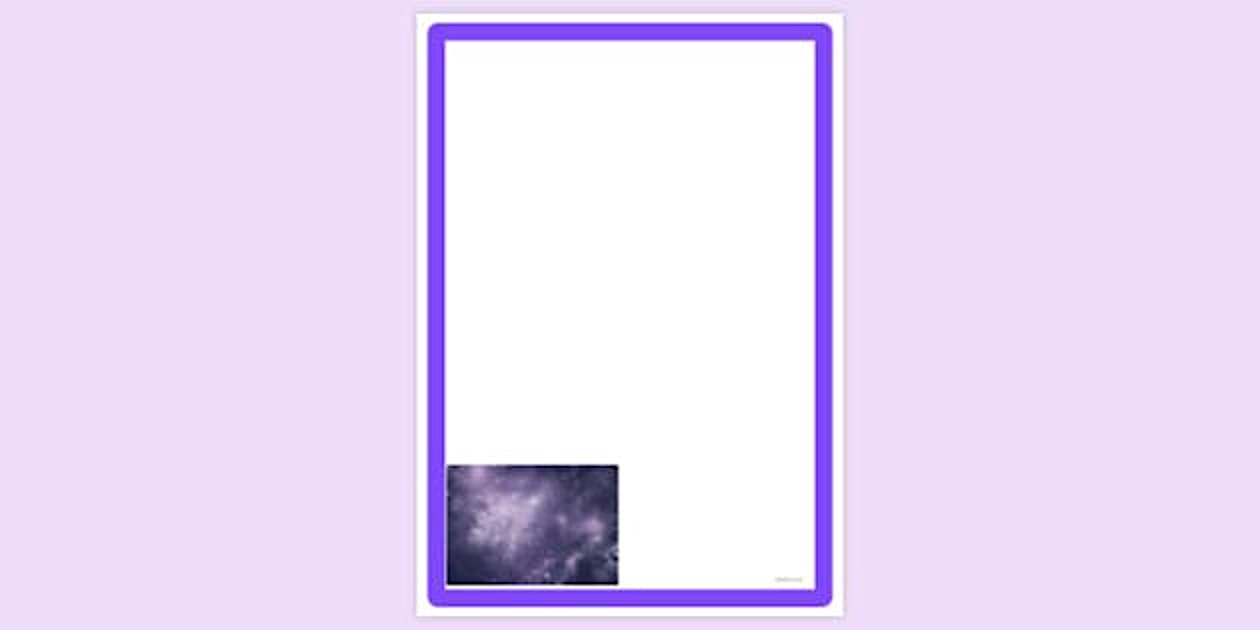Simple Blank Space Page Border | Page Borders | Twinkl