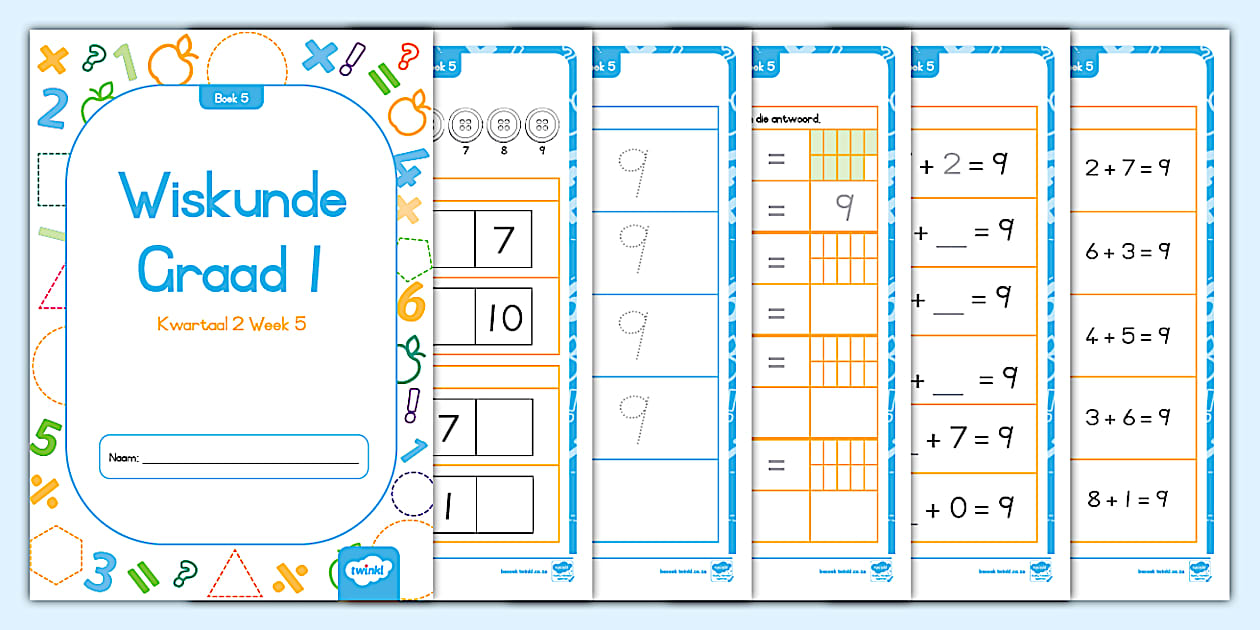 Gr 1 Wisk - Kwartaal 1 Week 5 - Aktiwiteitsboek (KABV-belyn)