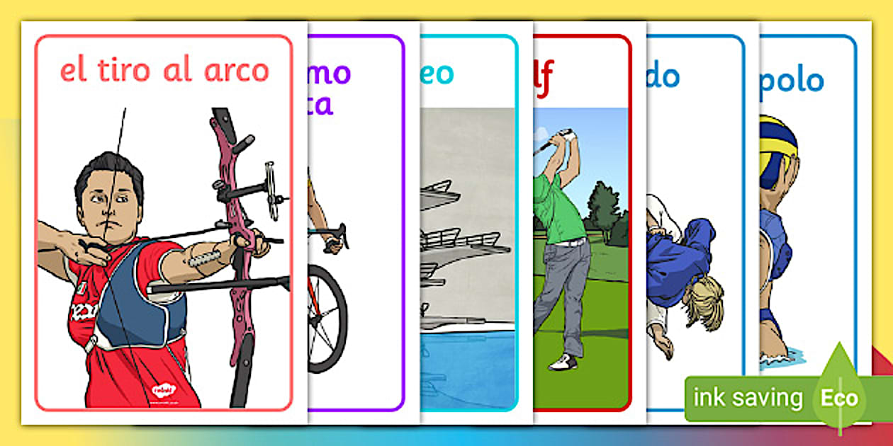 Sport Posters Spanish (teacher made) - Twinkl