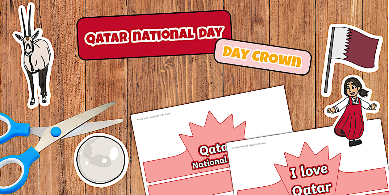 Create a Qatar National Day Crown