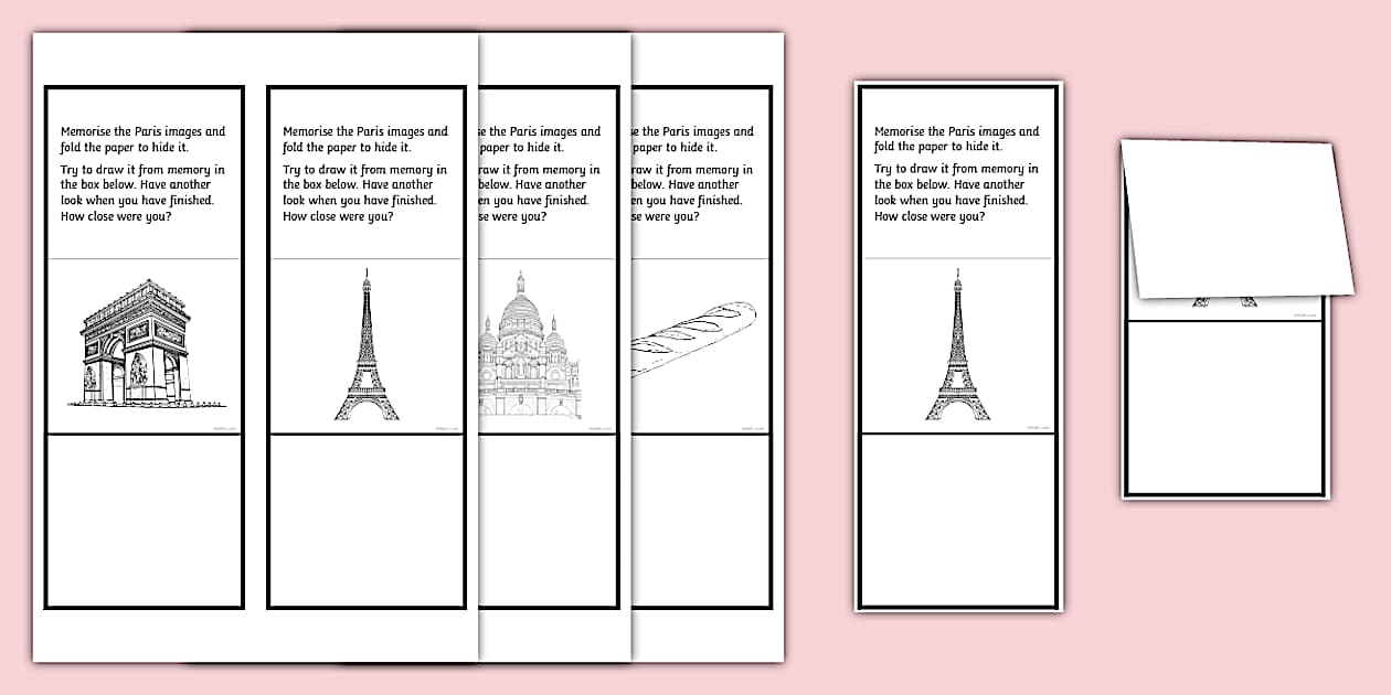 Paris Draw From Memory Activity - Twinkl