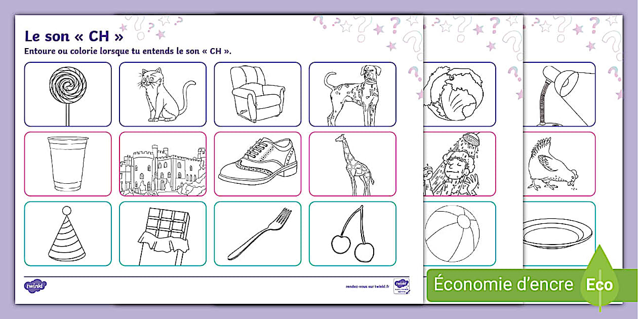 Exercices de phonologie des sons D, P et CH (teacher made)