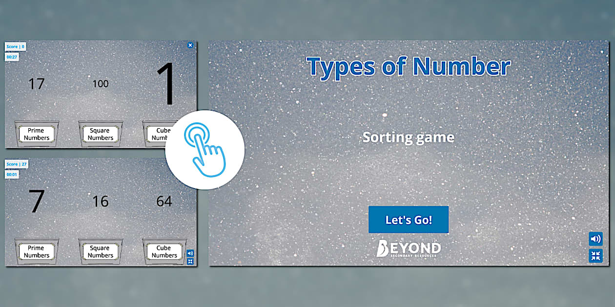 Types of Number Sorting Game | KS3 Maths | Beyond - Twinkl