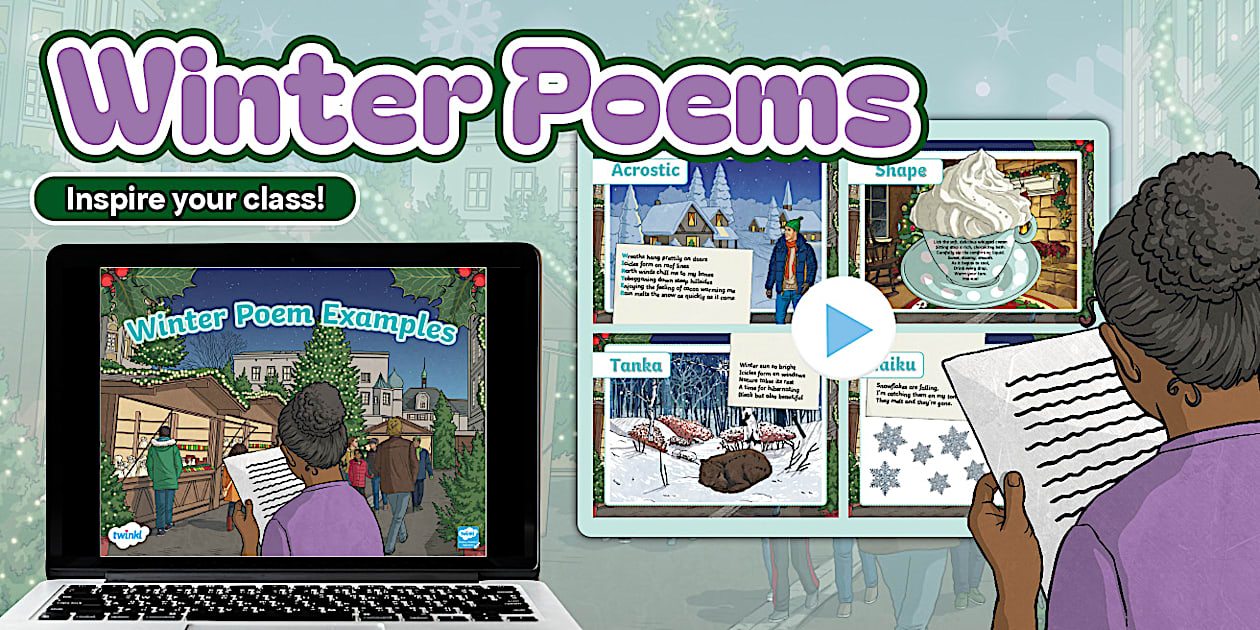 KS2 Winter Poem Examples PowerPoint - Twinkl