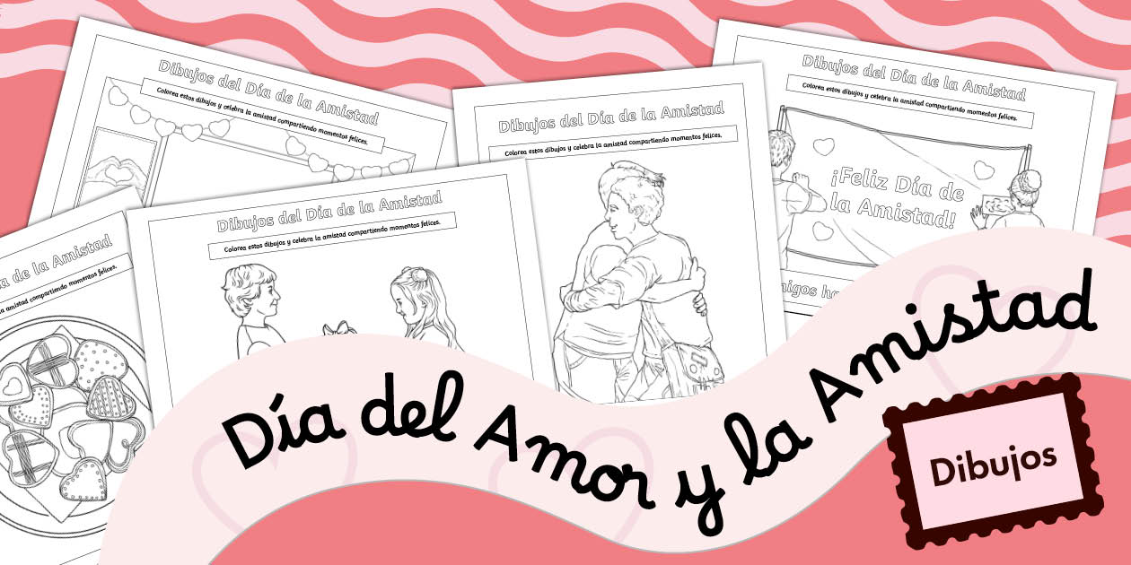 Dibujos del Día de la Amistad para niños