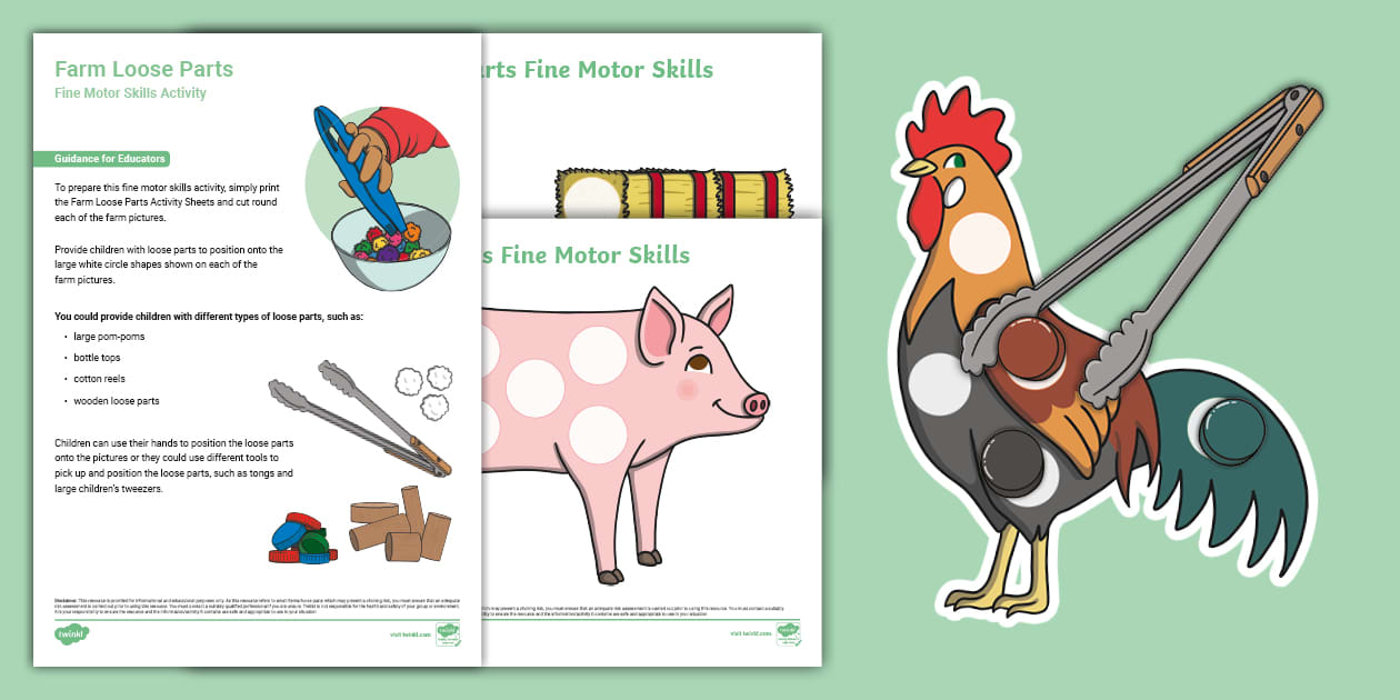 Farm Loose Parts Activity | Toddlers | Fine Motor Skills