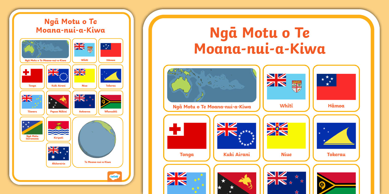 Ngā Motu o Te Moana-nui-a-Kiwa (l'enseignant a fait)