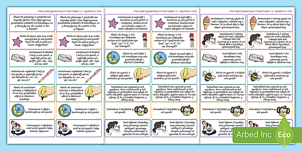 Adborth Ysgrifennu Blwyddyn 5: Sticeri Estyniad a Her