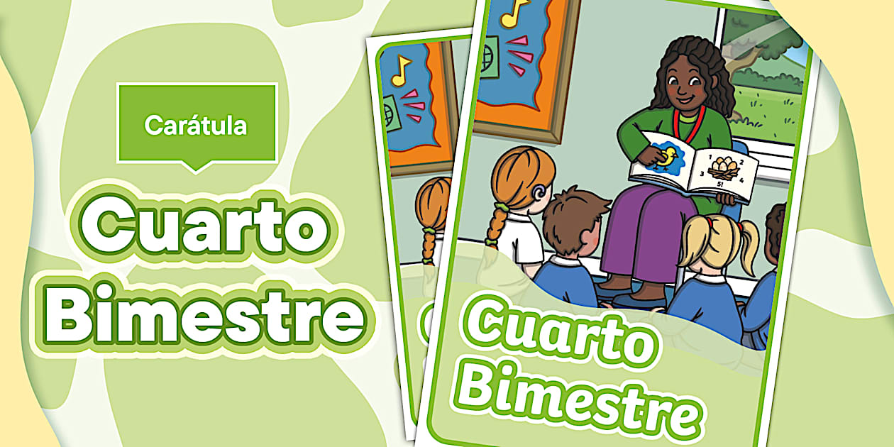 Carátula del cuarto bimestre | Recursos Educativos Twinkl