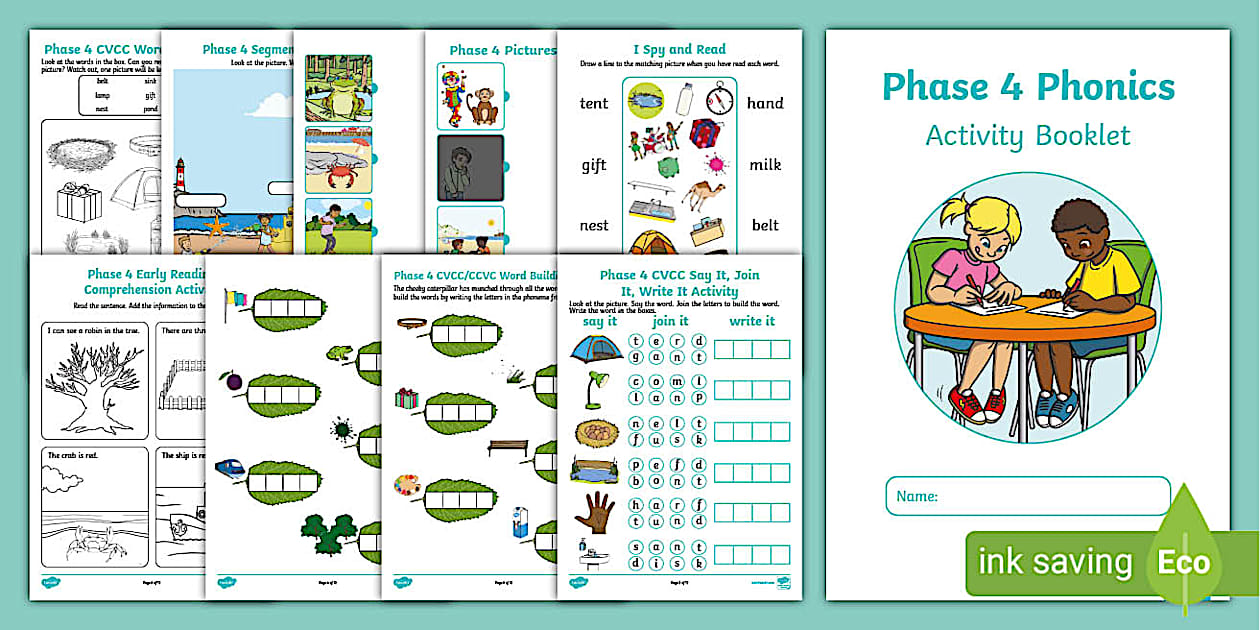 Editable EYFS Phase 4 Phonics Activity Booklet - Twinkl