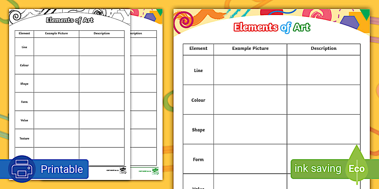 Elements Of Art Revision I Resource I Twinkl ZA - Twinkl
