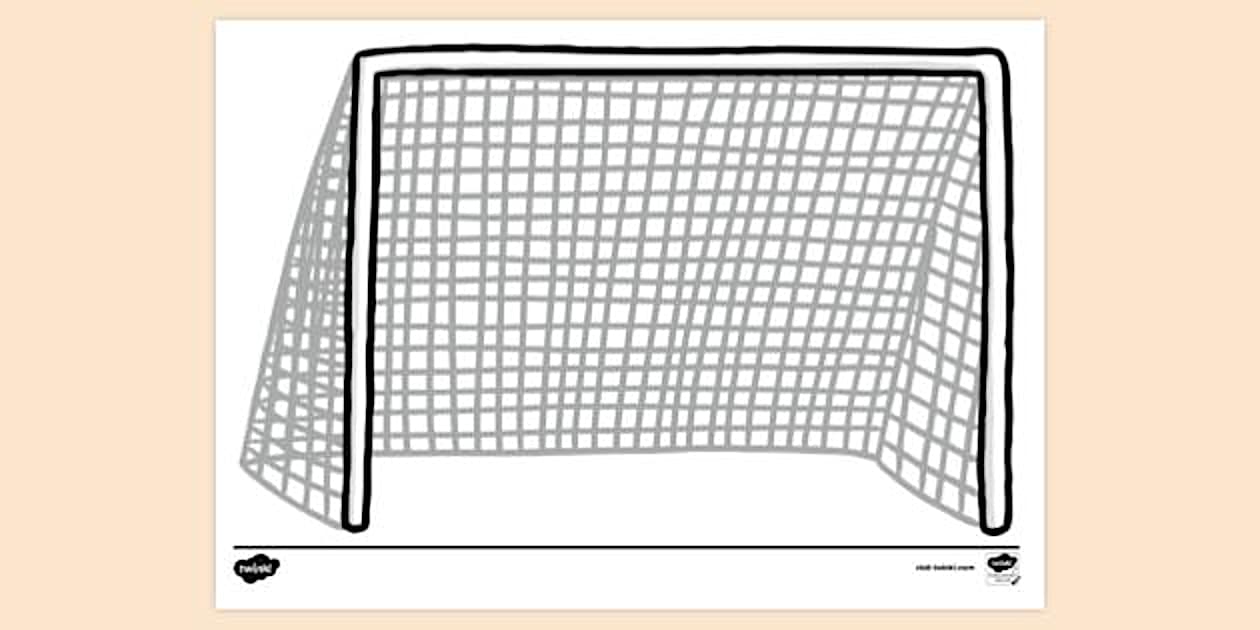 Football Goal Post Colouring Sheet | Colouring Sheets