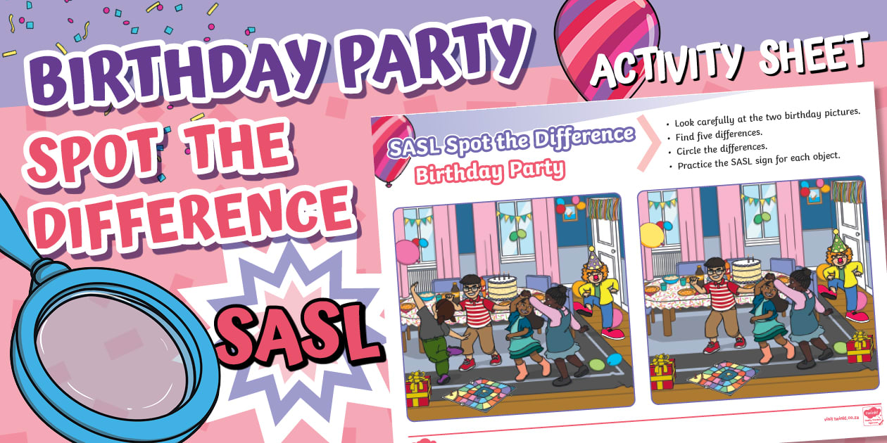 FP - SASL- Spot the Difference - Activity Sheet (CAPS)
