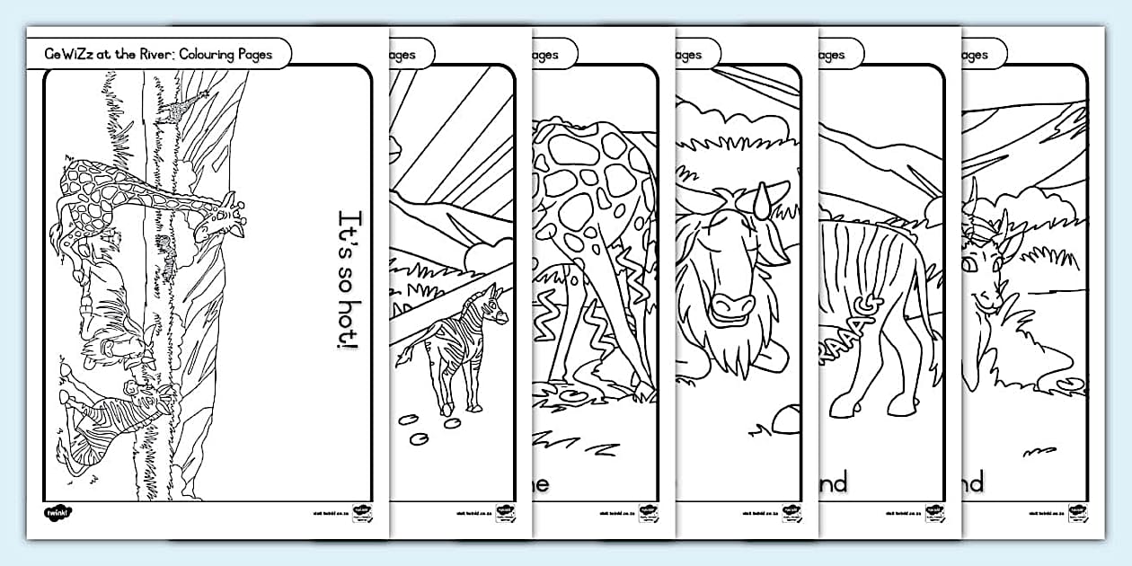 GeWiZz at the River: Colouring Pages (teacher made) - Twinkl