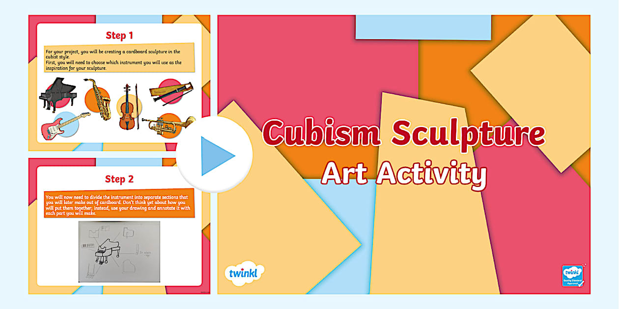 KS2 Cubism Sculpture Art Activity (Teacher-Made) - Twinkl