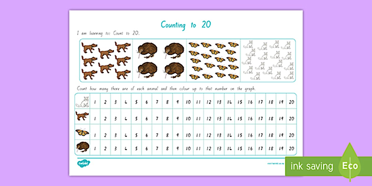 Counting to 20 (teacher made) - Twinkl