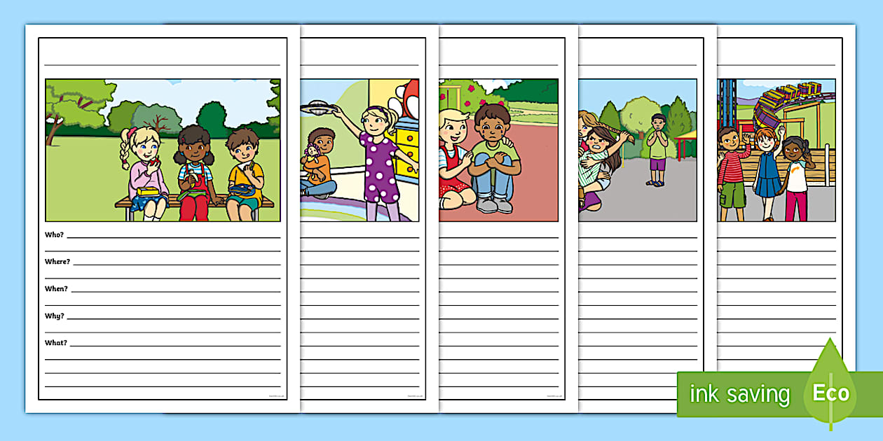 Are You Okay? Picture Prompt Writing Frames (Teacher-Made)