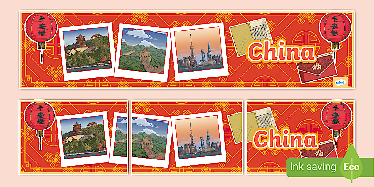 China Display Banner (teacher made) - Twinkl