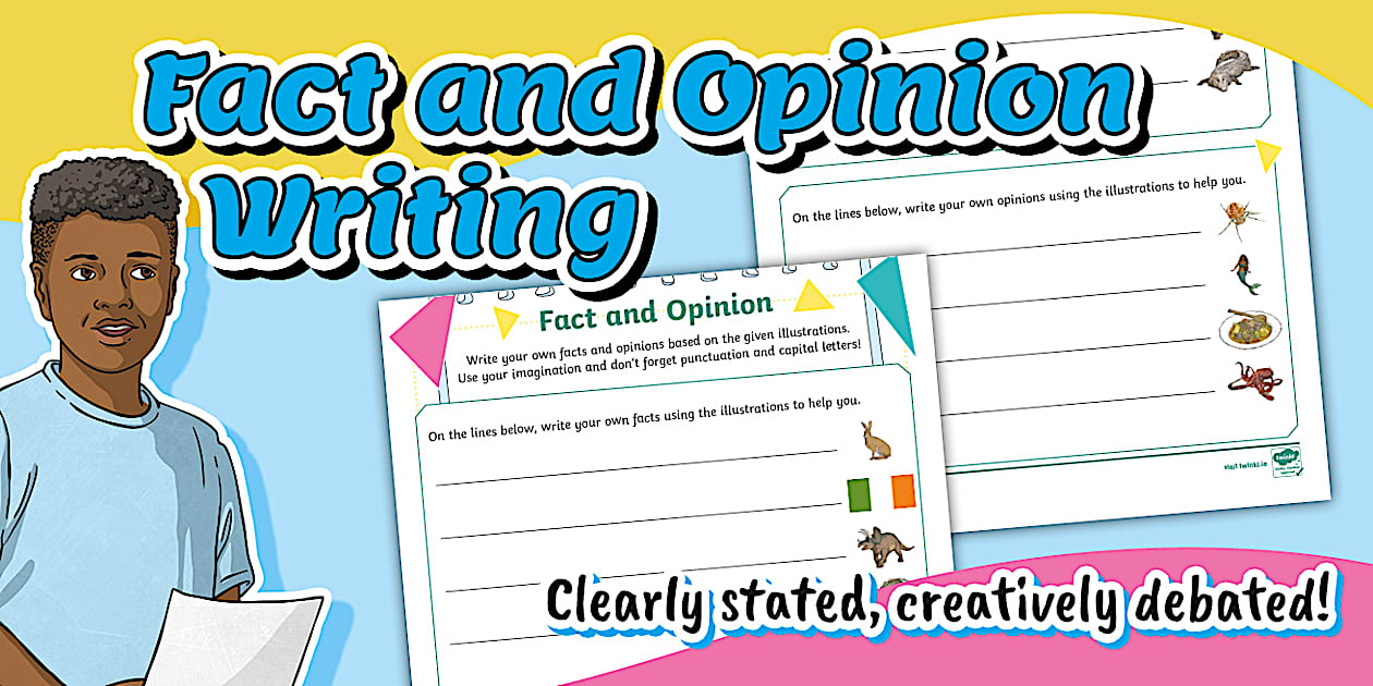 * NEW * Fact and Opinion Writing Template