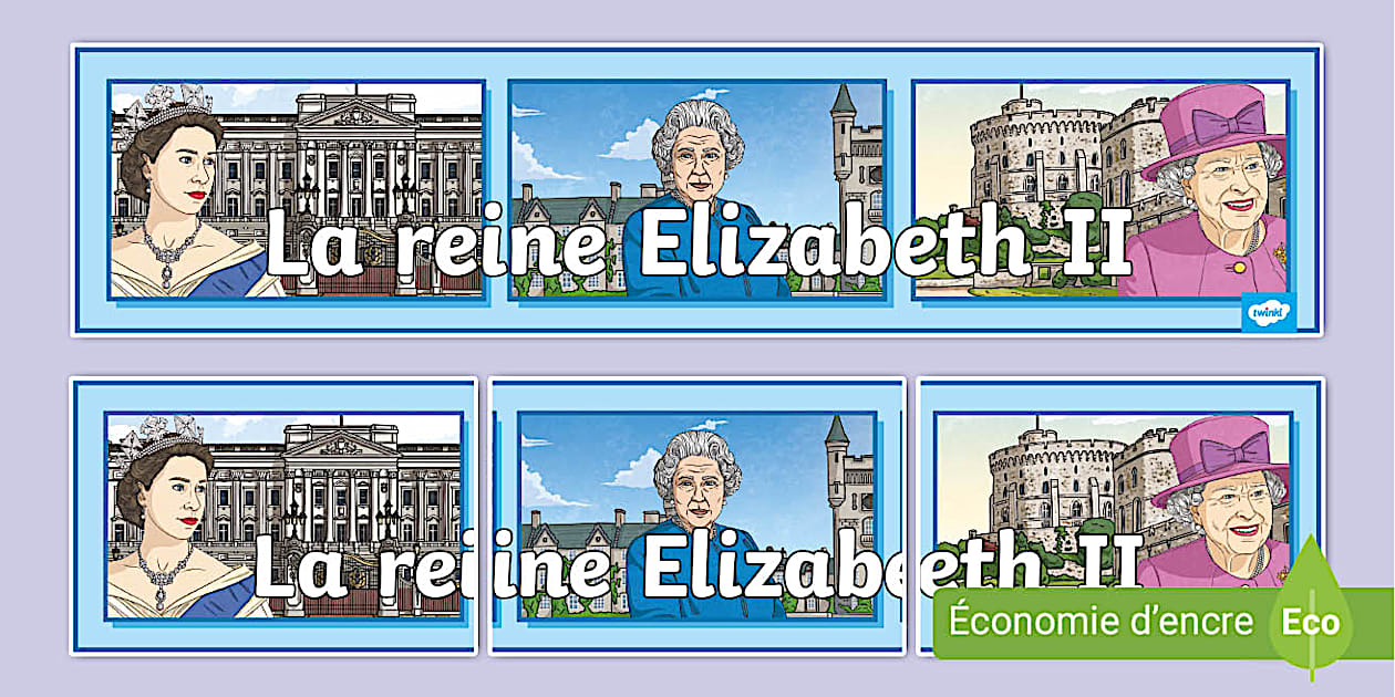 La reine Elizabeth II - affichage
