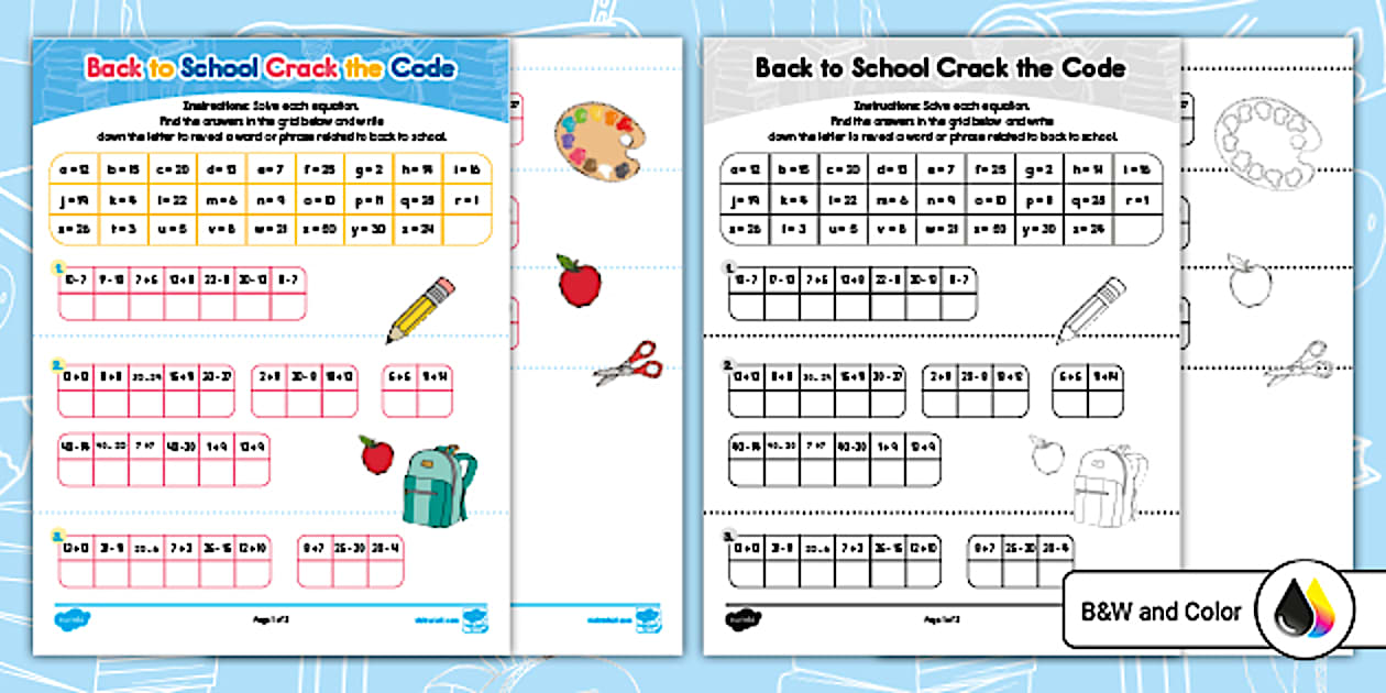 Crack the Code Printable | 2nd Grade Resource | Twinkl USA