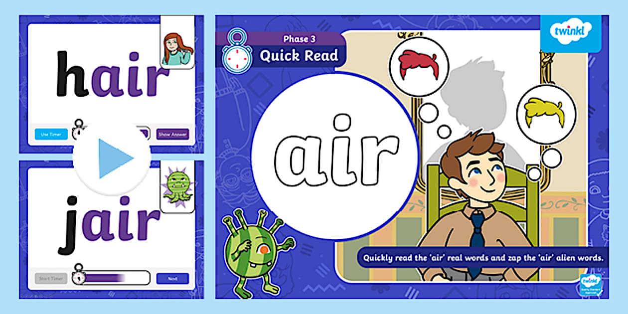 air Phonics PowerPoint - Primary Resources (teacher made)
