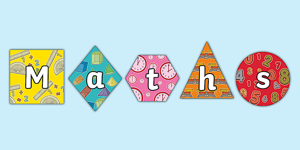 Maths - Shapes Display Cut Outs - Twinkl