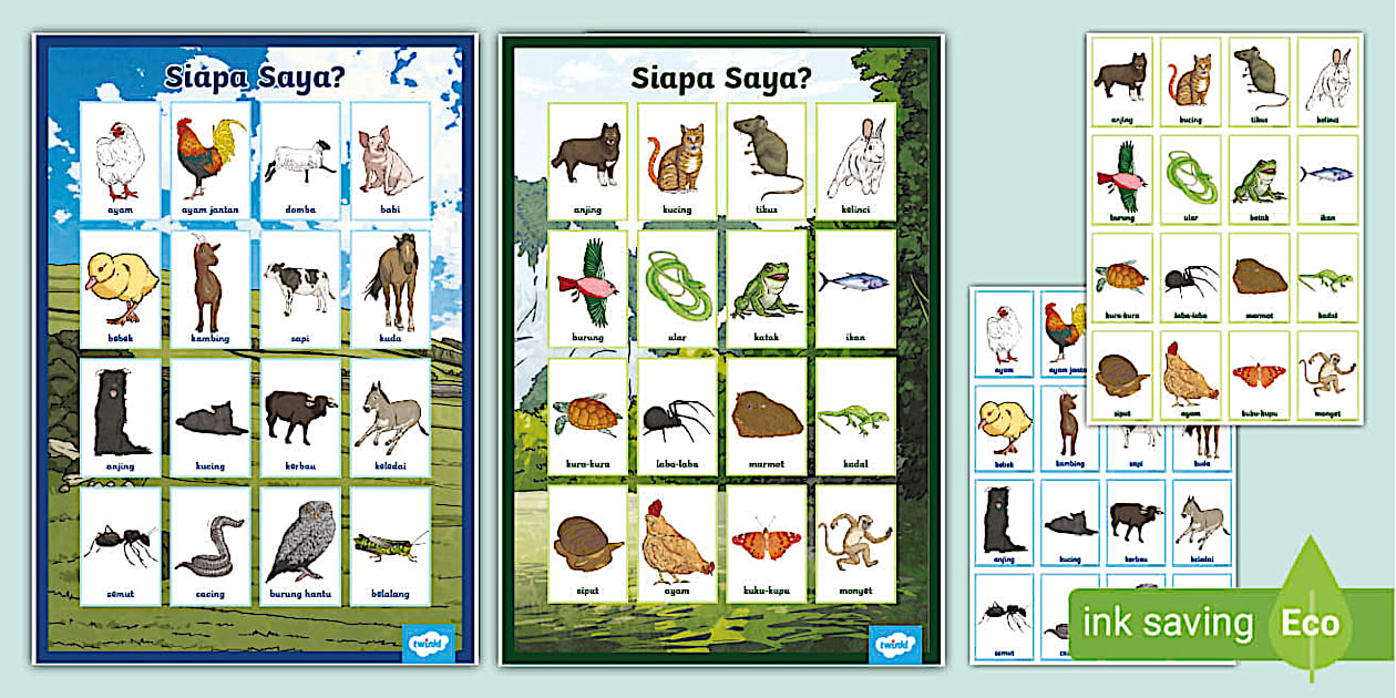 Guess Who? Farm Animals and Pets Indonesian - Twinkl