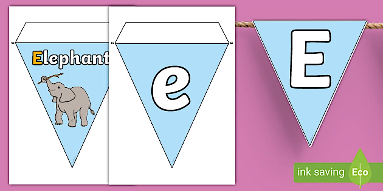 Letter E Bunting Display | Decorative Resources | Twinkl
