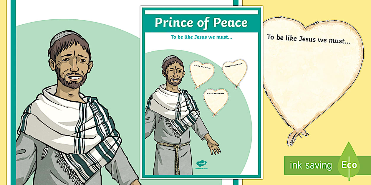 Prince of Peace Large Display Poster (teacher made) - Twinkl