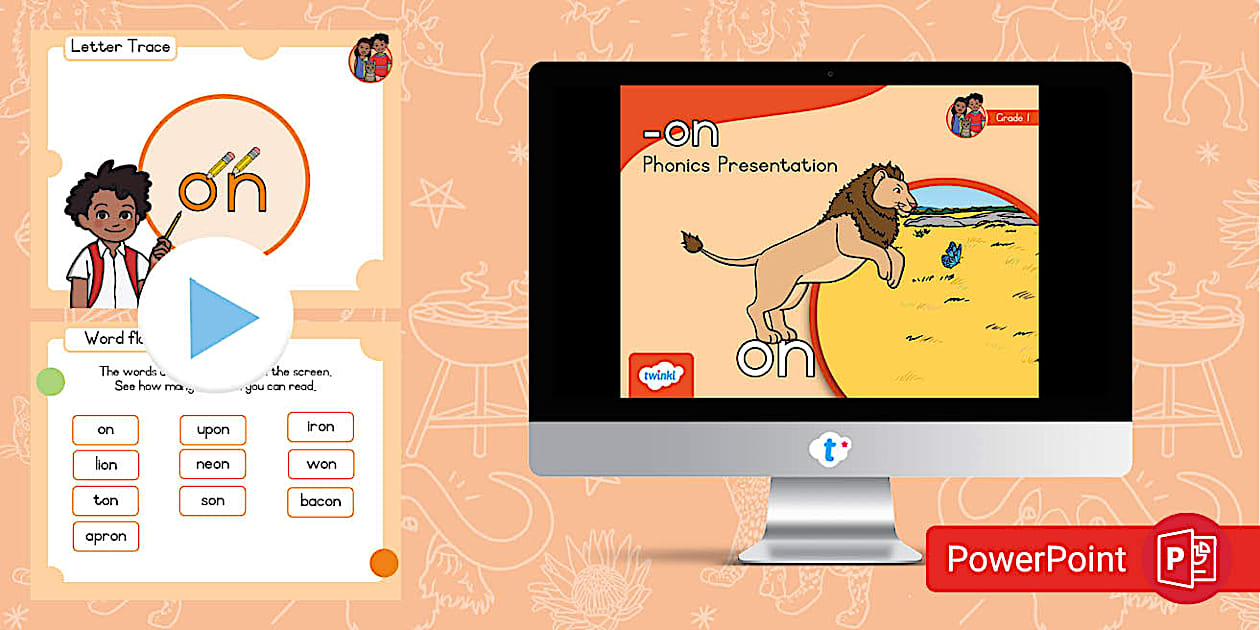 Grade 1 Phonics: -on PowerPoint Presentation - Twinkl