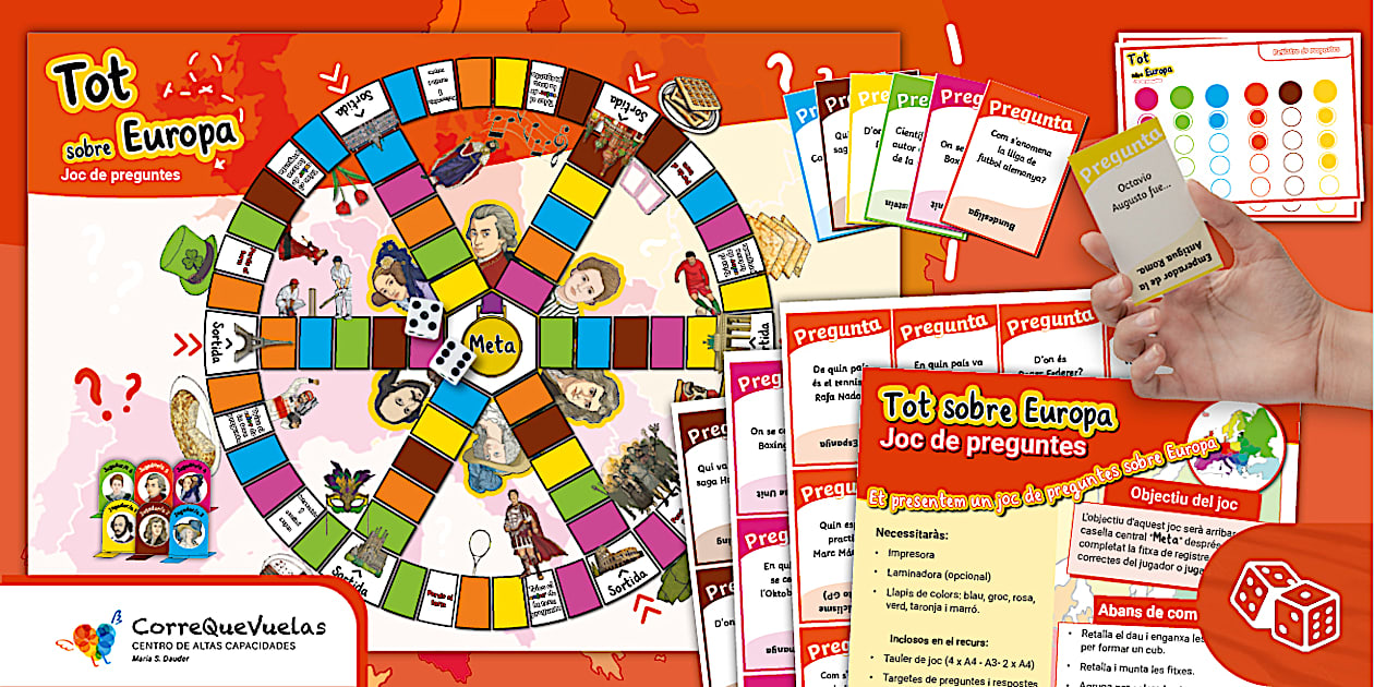 FREE! - Joc de preguntes: Tot sobre Europa - Col·laboració Correquevuelas