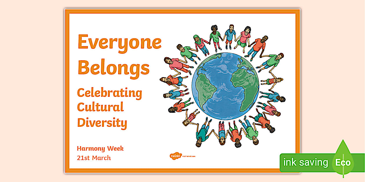 Harmony Week Poster | Australian Learning Resource EYLF/F-2