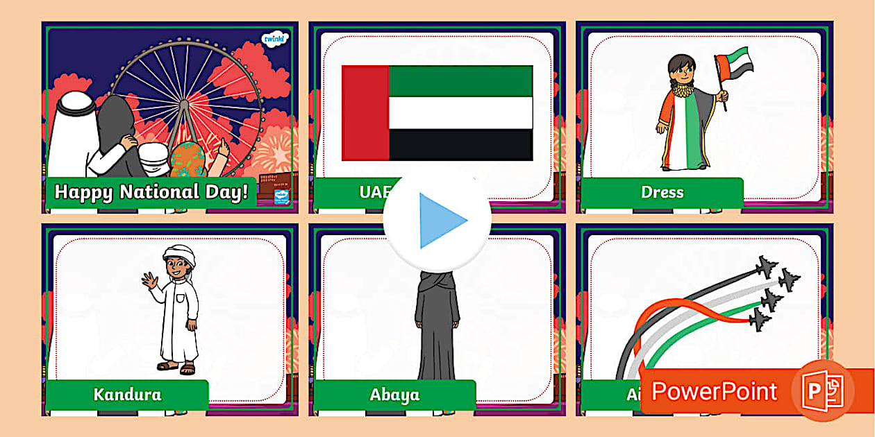 UAE National Day Word and Picture PowerPoint (teacher made)