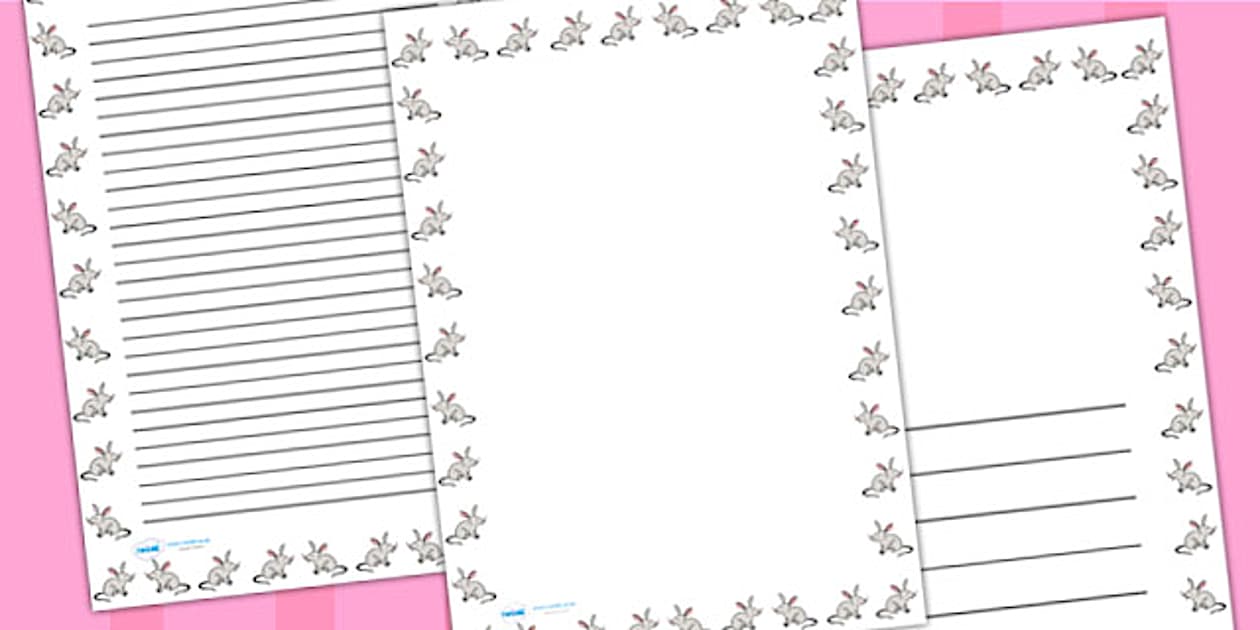 Easter Bilby Portrait Page Borders (teacher made) - Twinkl