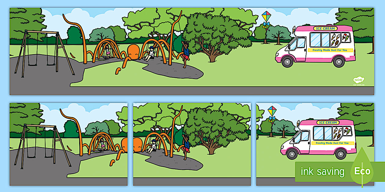 Small World Background (Park) (teacher made) - Twinkl