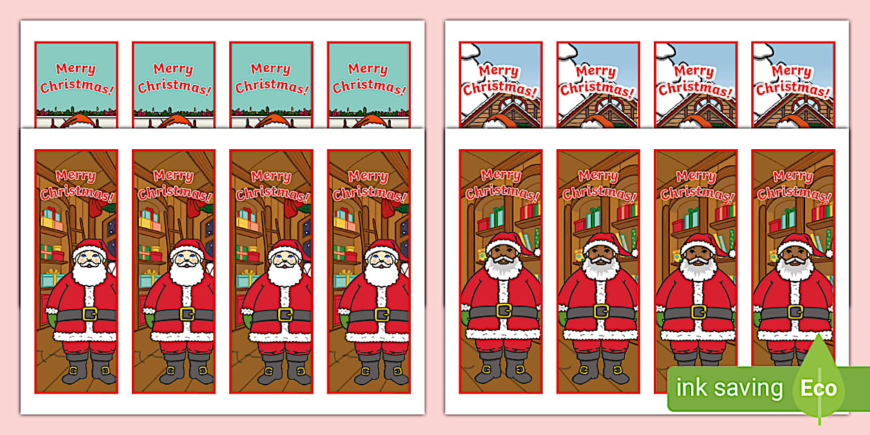 Santa Bookmarks - Twinkl - KS1 (teacher made) - Twinkl