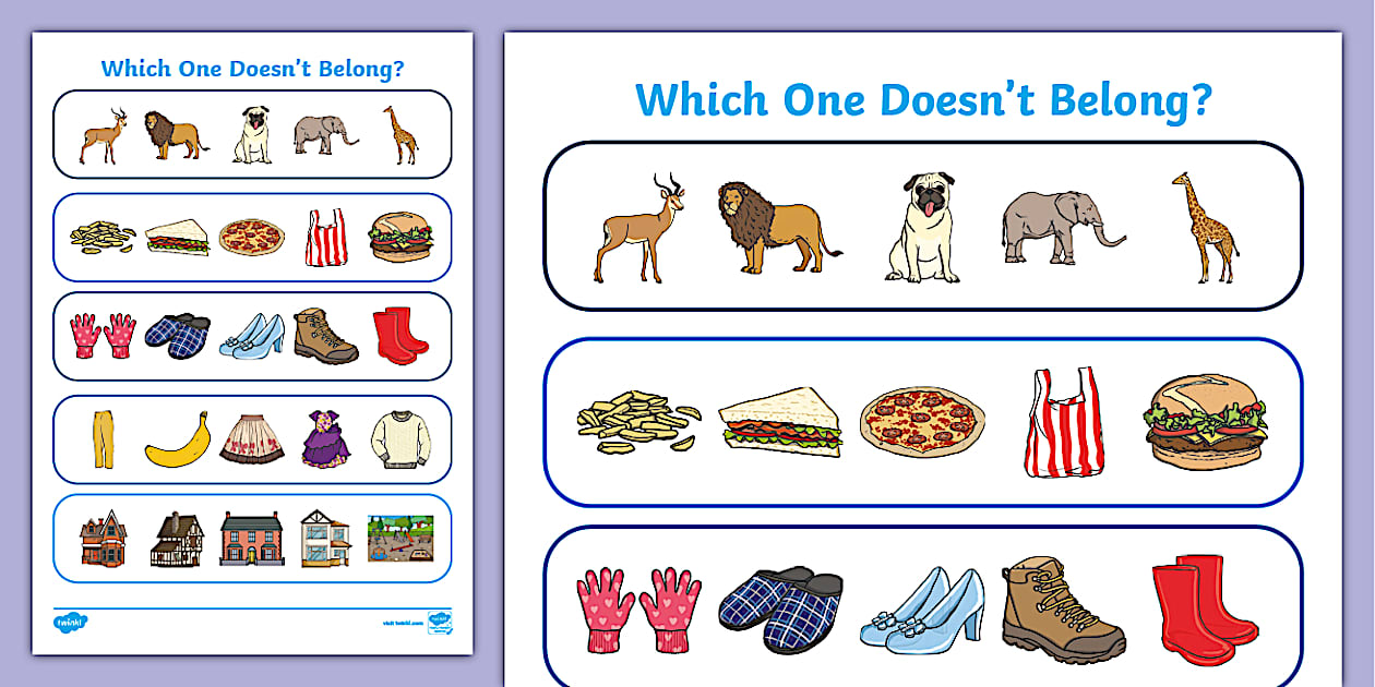 Which One Doesn't Belong? (Teacher-Made) - Twinkl