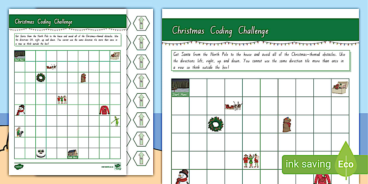Christmas Coding Challenge - Year 4-6 NZ (teacher made)