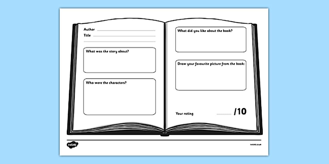 Book Review Worksheet (Teacher-Made) - Twinkl
