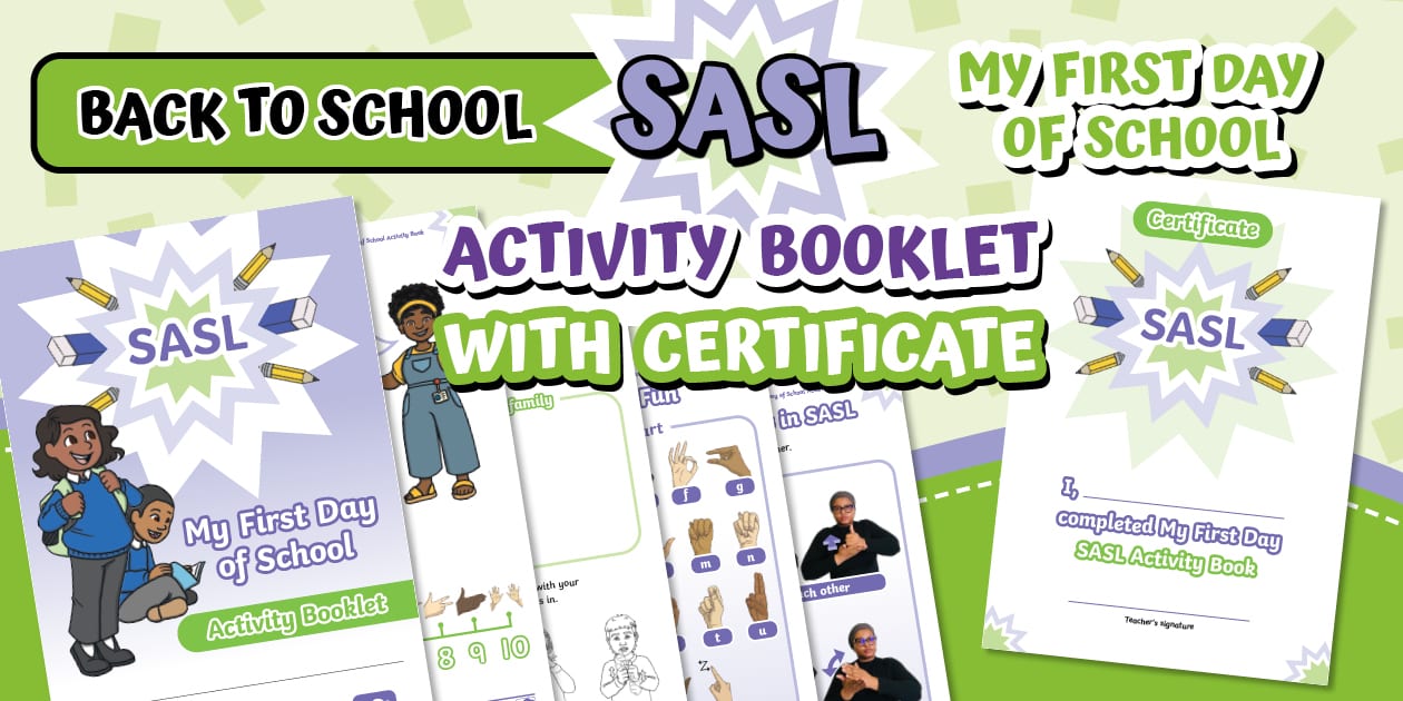 FP - SASL - First Day of School - Activity Book (CAPS)