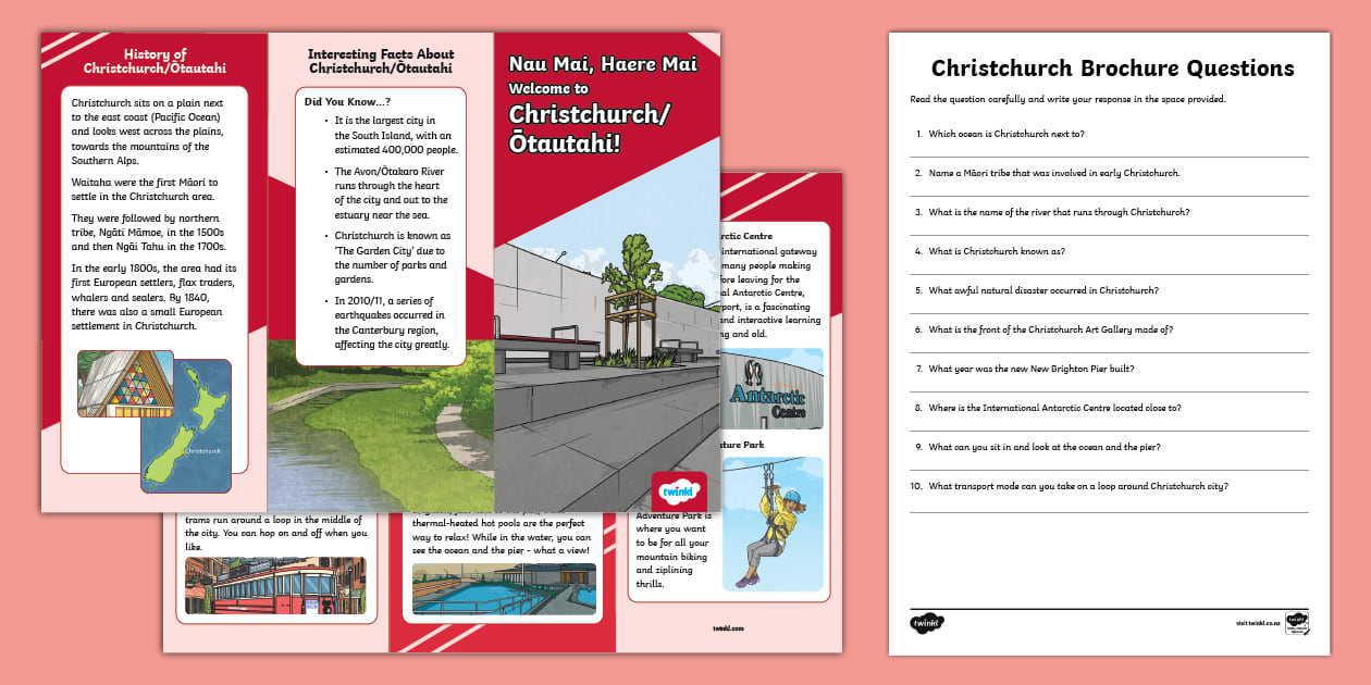 Christchurch Reading Comprehension Brochure (teacher made)