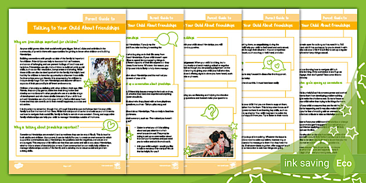 Parent Guide to Talking to Your Child About Friendships