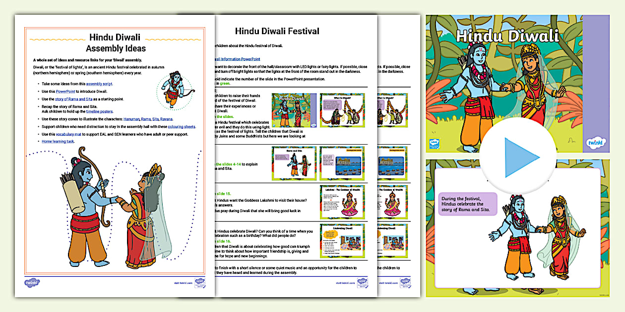 Hindu Diwali Whole School Assembly Resource Pack - Twinkl