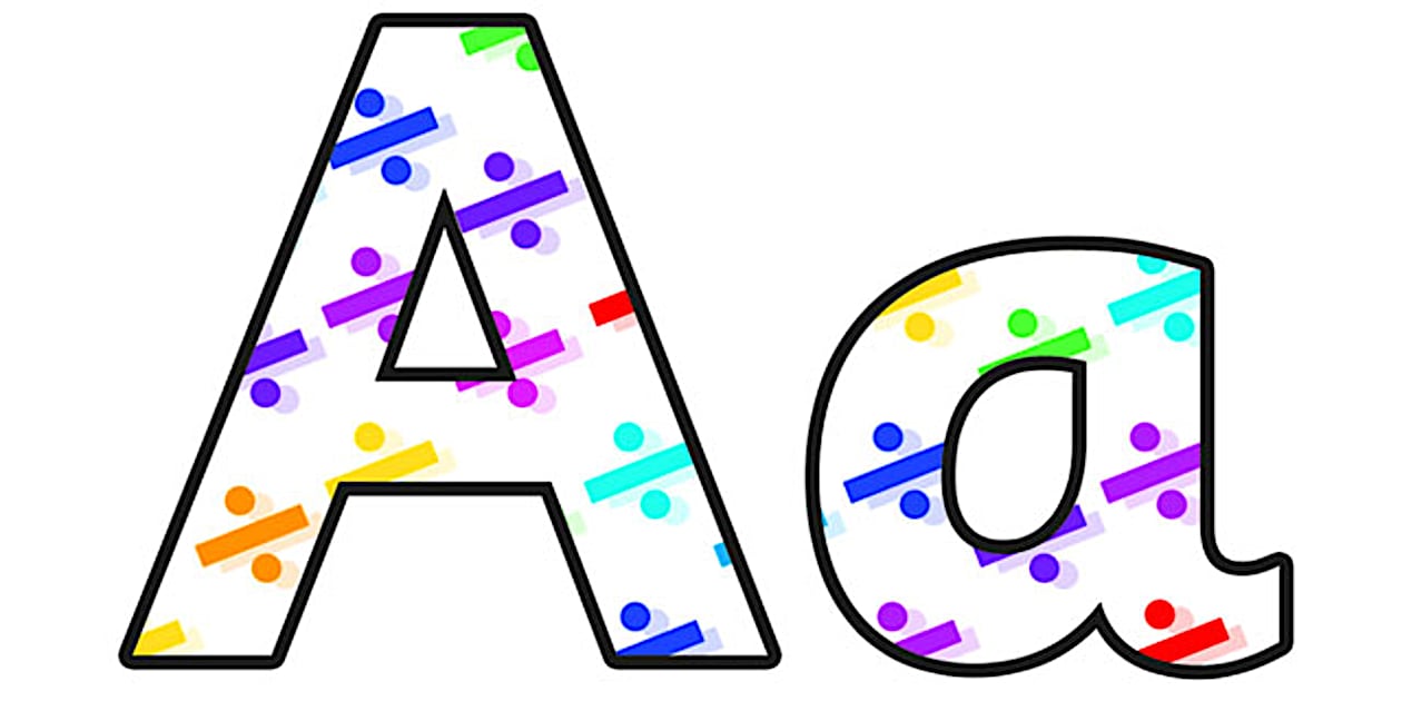 Cursive Division Lowercase Display Lettering (teacher made)