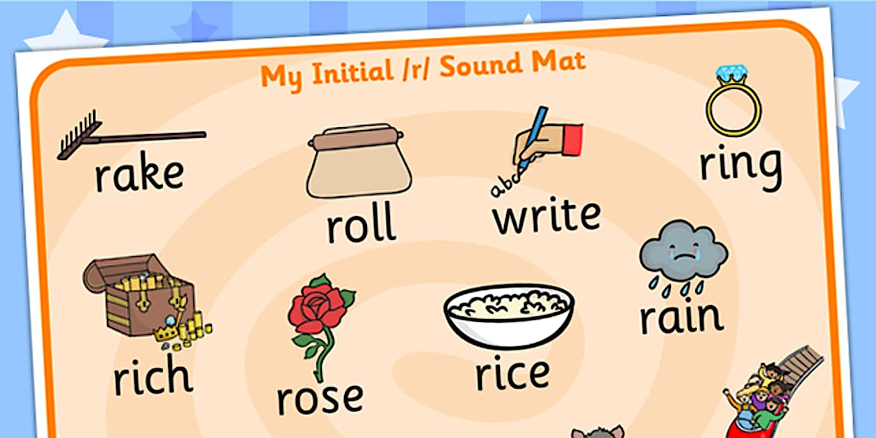 Initial r Sound Mat (teacher made) - Twinkl
