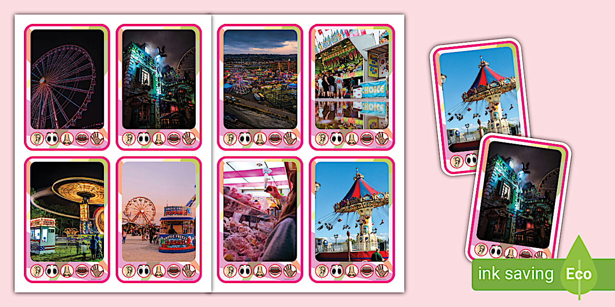 Fun Fair Story Setting Photo Prompt Cards - Twinkl